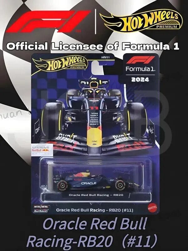 Набор Hot Wheels Premium Hot Wheels Premium F1 Collection 2024, Oracle Red Bull Racing-RB20#11,1 машин,1:64, лимитированная серия