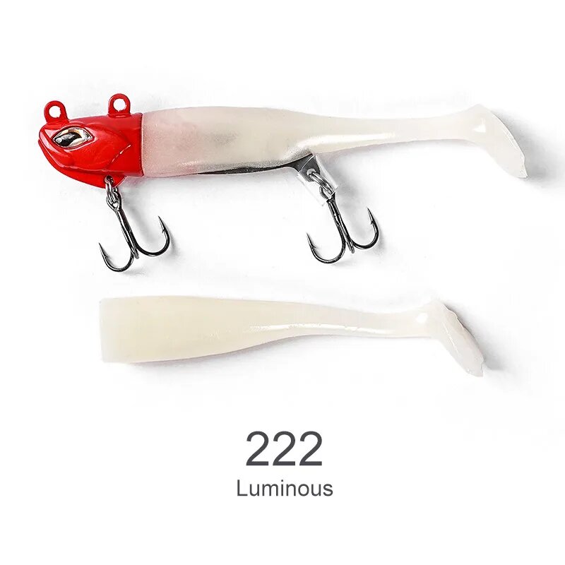 Noeby Джиг-головка 9см 28г, NW222, Luminous