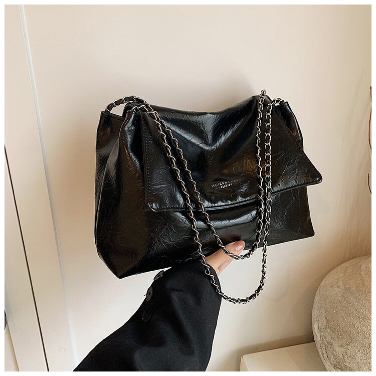 Универсальная женская сумка для повседневного использования, большая вместимость, новинка лета 2025 года, повседневная сумка через плечо с цепочкой, сумка-тоут для работы.