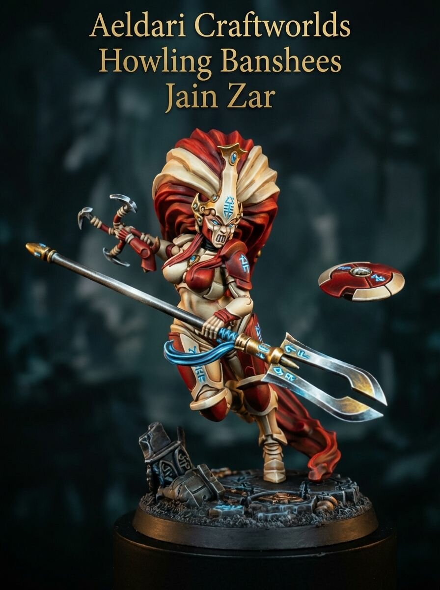 Aeldari Craftworlds Howling Banshees Jain Zar миниатюра
