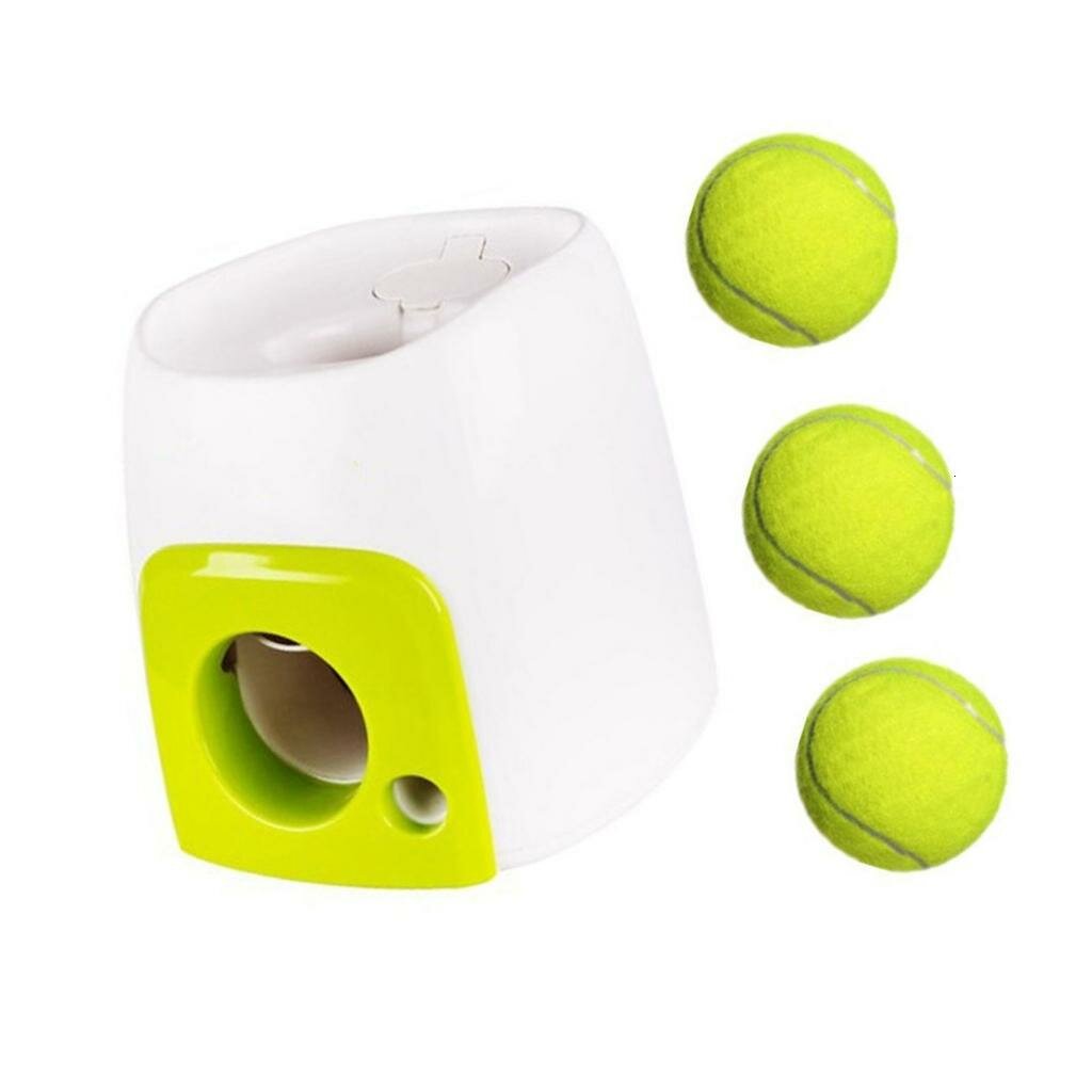 Интерактивный лаунчер для мячей для собак, В комплекте 3 мяча