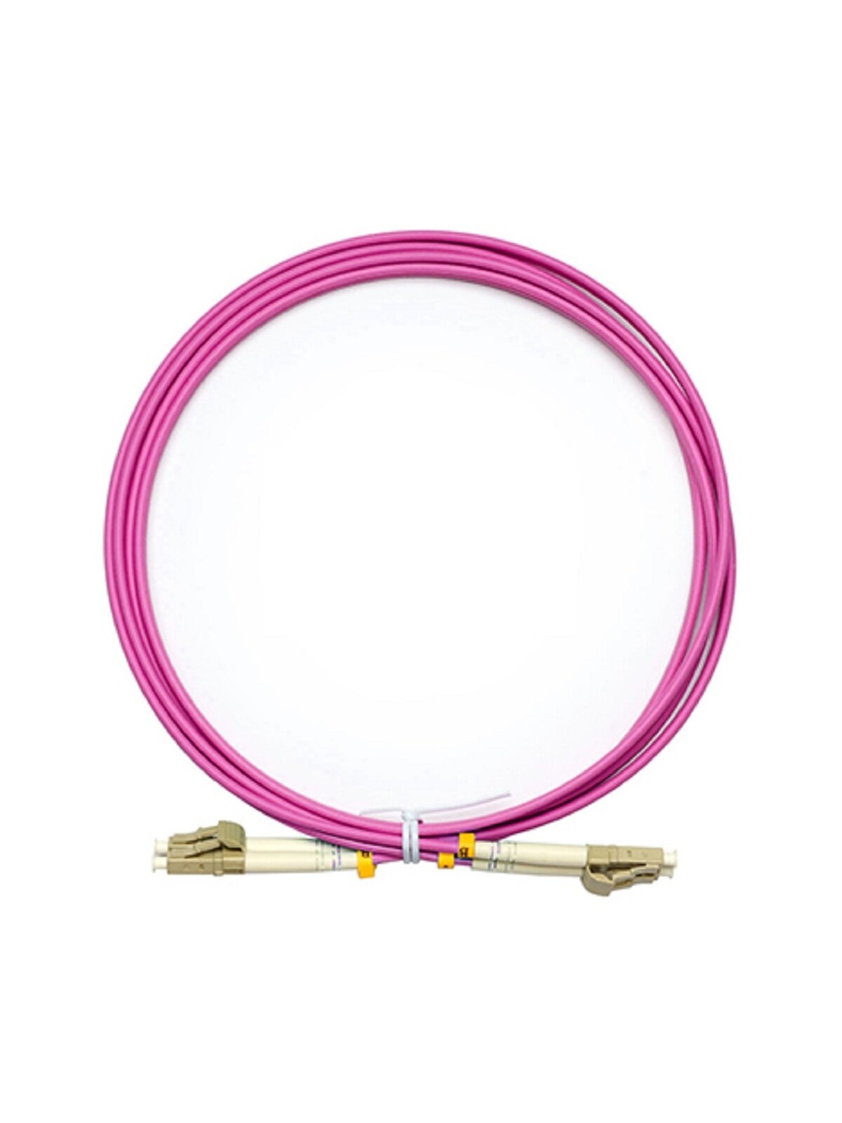 Cabeus FOP-50-OM4-LC-LC-2m Шнур оптический duplex LC-LC 50/125 mm OM4 2м LSZH
