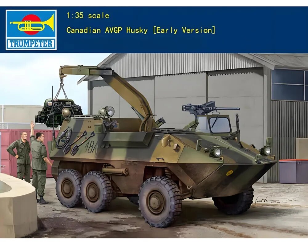 Trumpeter 01503 1/35 Сборная модель БТР Canadian Husky 6x6 APC, масштаб 1:35