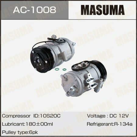 Компрессор кондиционера MASUMA, TOYOTA SEQUOIA / UCK35L / UCK45L / 2UZFE