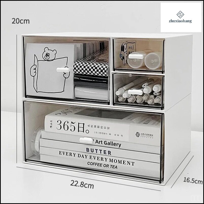 Прозрачный акриловый органайзер PGY для мелочей 1 and 3 drawers