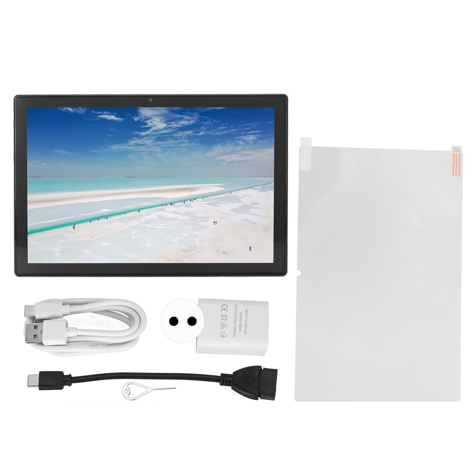 Планшет 10,1 дюйм, 8 ГБ ОЗУ, 128 ГБ ПЗУ, 8ядерный, камеры 8+13 Мп, 4G LTE, 2 слота для карт, 7000 мА