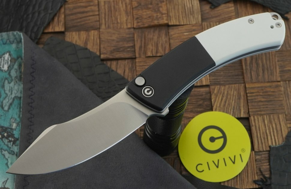 Складной нож Civivi Outlaw Muk, сталь 14C28N, S, рукоять черно-белый G-10