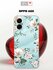 Силиконовый чехол на Oppo A6x / Оппо A6x с принтом С цветами белыми