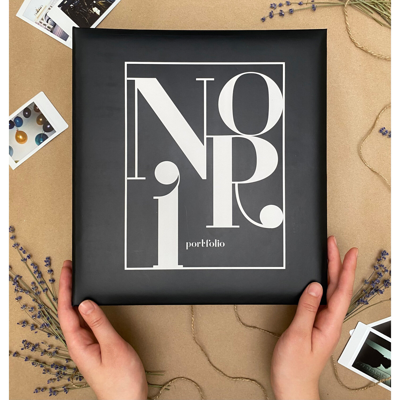 Фотоальбом Полином магнитный, 50 листов 23х28 см - «Portfolio», черный