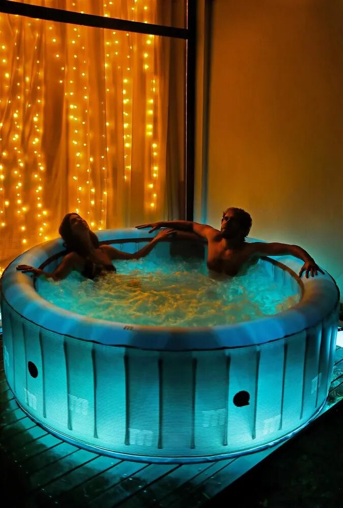 СПА-бассейн MSpa C-ST062 "Starry" 204х70 см, 930 л, круглый, аэромассаж, led-подстветка