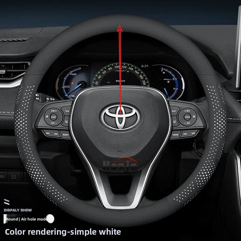 Новый стильный кожаный чехол на руль автомобиля для Toyota YARiS Cross Grand Highlander Vios Urban Cruiser Hyryder VOXY Aqua Premio