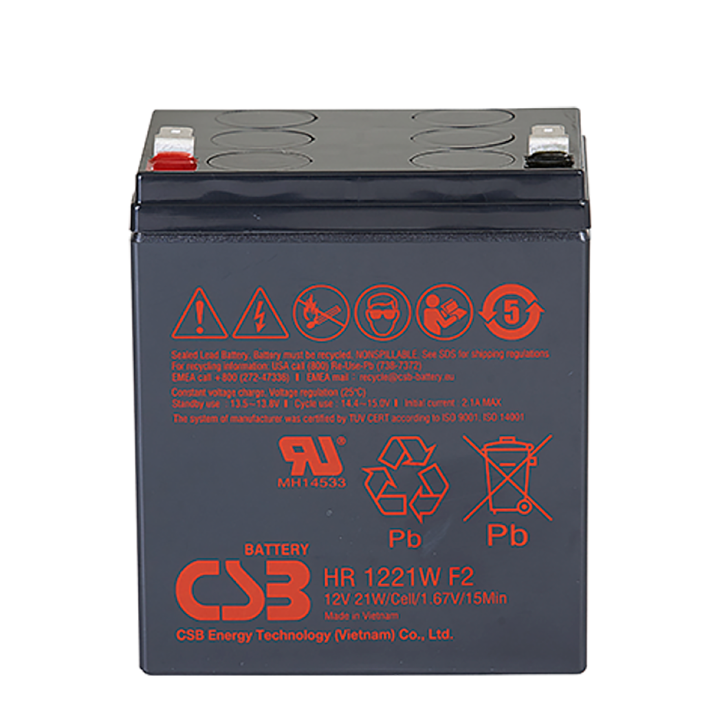 Аккумуляторная батарея CSB HR 1221W F2, для ИБП, 12 В, 5 А·ч