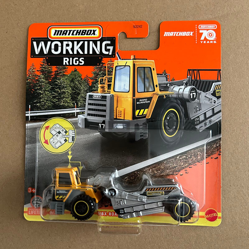 Matchbox, набор городской строительной техники, 1:64 литые модели(8V-Погрузчик)
