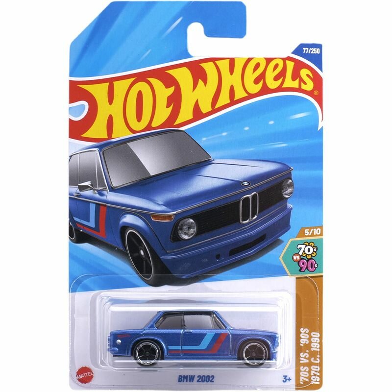 Hot Wheels Модель автомобиля из сплава 1:64, Серия 25N(77-BMW 2002)