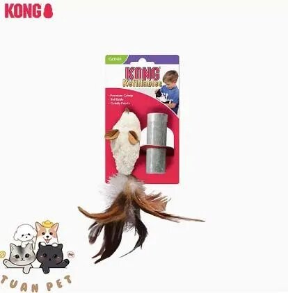 Игрушка для собак и кошек Kong с перьями