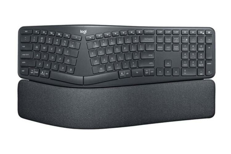 Клавиатура унисекс Logitech ERGO K860 беспроводная, 108 клавиш, Bluetooth, многоустройственная, эргономика
