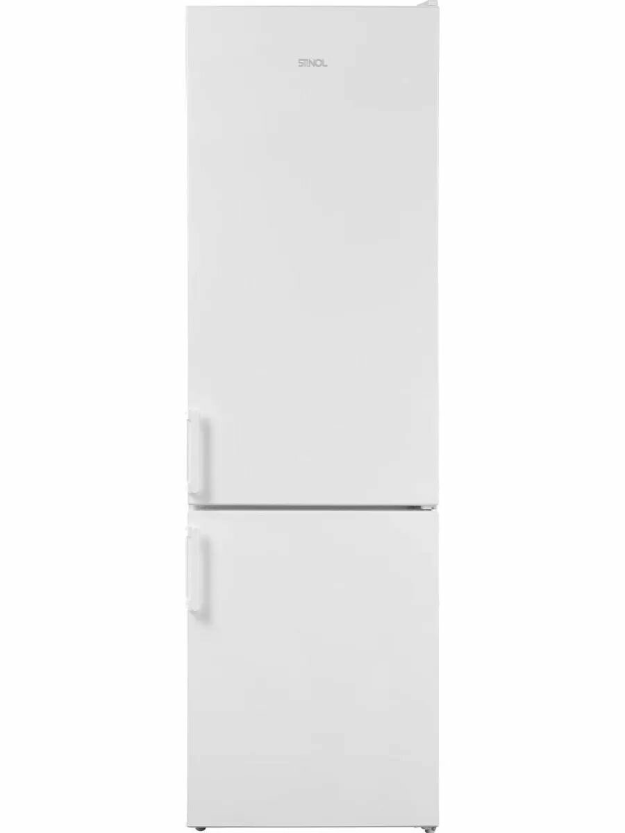 Холодильник двухкамерный Stinol STN 200, полезный объем 324 л, No Frost, класс энергопотребления A, перенавешиваемые двери, белый