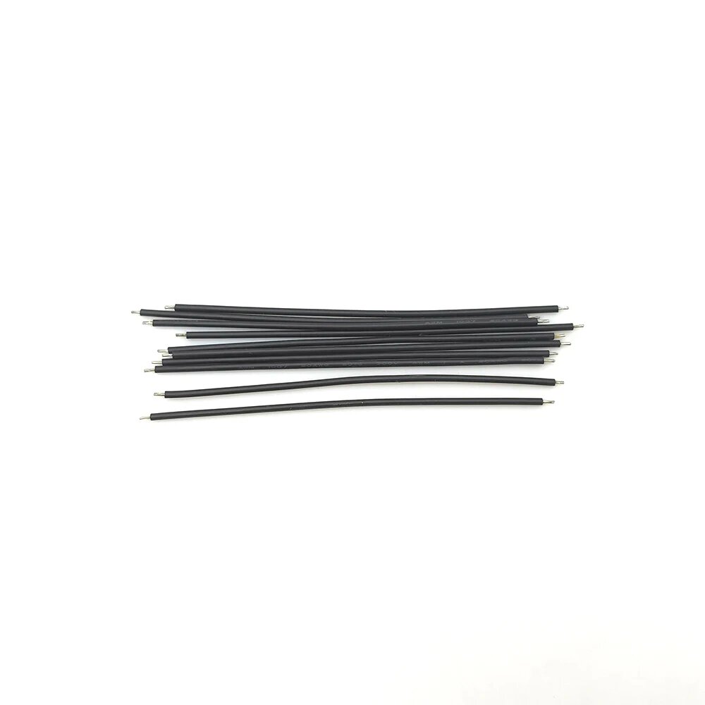 Черный кабель для пайки 20AWG, 15 см, 100 шт.