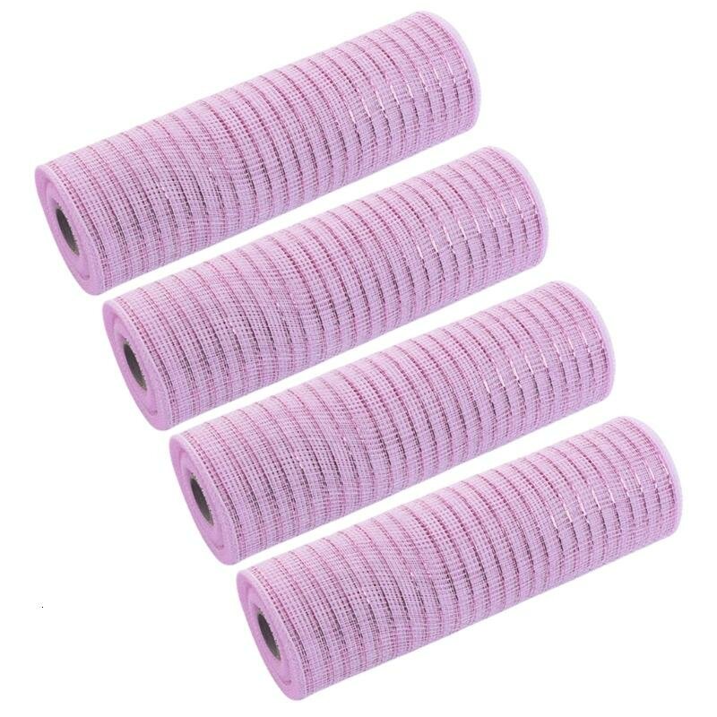 Декоративная пластиковая сетка (4 рулона), Светло - розовый