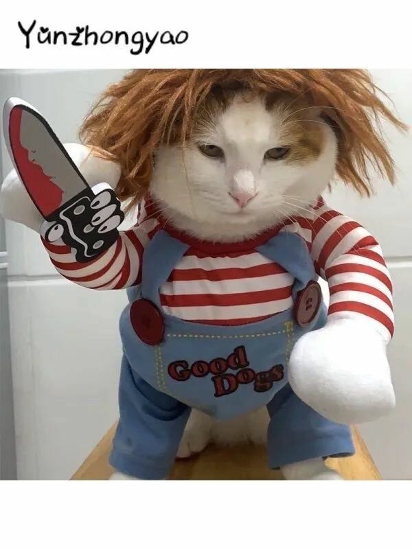 Смешная одежда для собак и кошек, COSPLAY, Хэллоуин