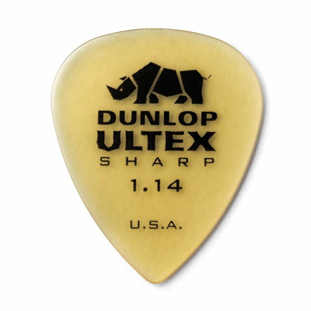 Медиатор для гитары, Dunlop Ultex Sharp, 1,14мм, 433P1.14