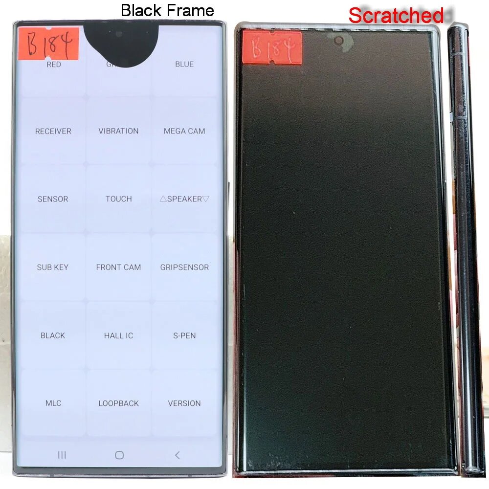 Для Samsung Galaxy S22 Ultra 5G ЖК-дисплей SM-S908 S908F S908U S908N AMOLED Дисплей Black Frame B184