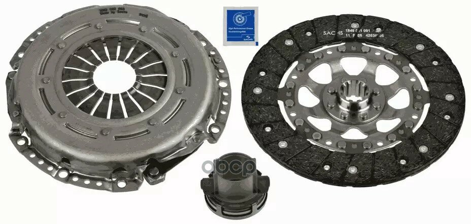Комплект сцепления BMW Z3 (E36), 3 Compact (E36), 3 Compact (E46), 3 Coupe (E46), 3 (E46), 3 Touring (E46) Sachs арт. 3000970093