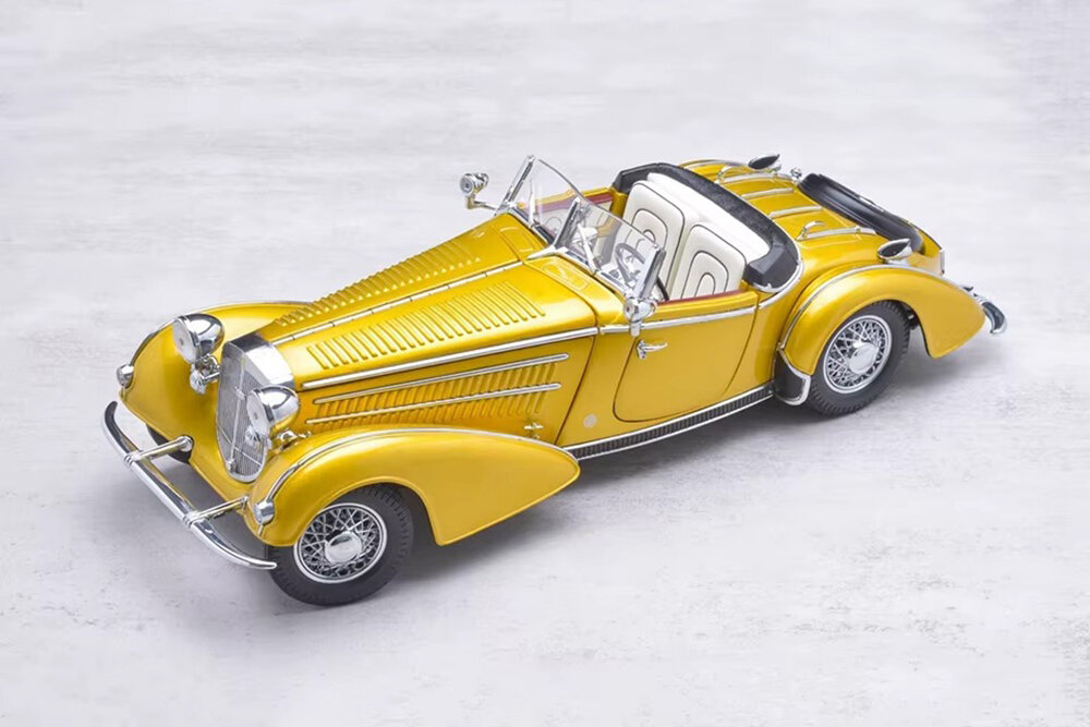 Модель коллекционная SUNSTAR Horch 855 roadster 1939 / хорьх золотистый