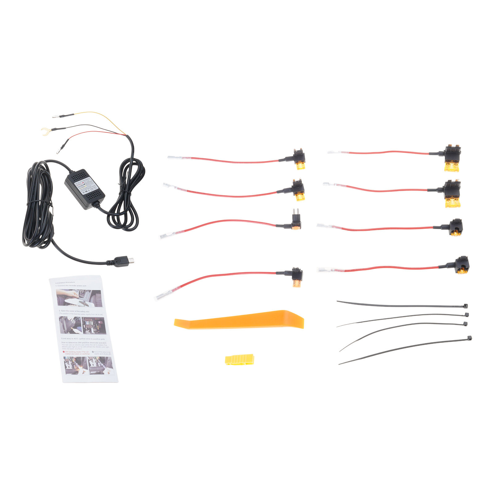 Комплект проводов для видеорегистратора от 12 В до 24 В до 5 В