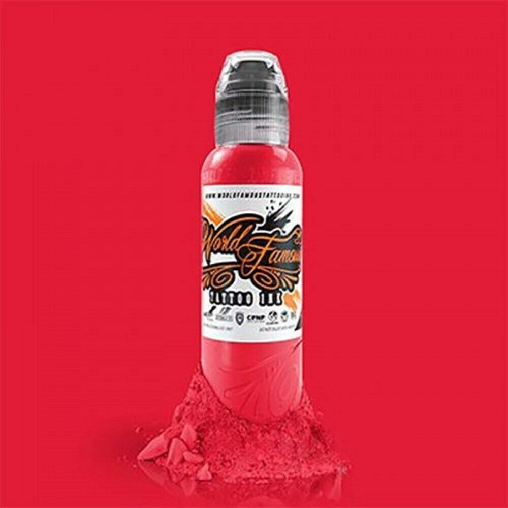 World Famous Ink тату краска Rose Red - 15 мл