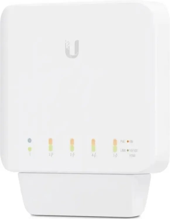 Коммутатор Ubiquiti UniFi Switch Flex [портов-5 , управляемый, 1000 Мбит/сек, 100 Мбит/сек, PoE, бюд
