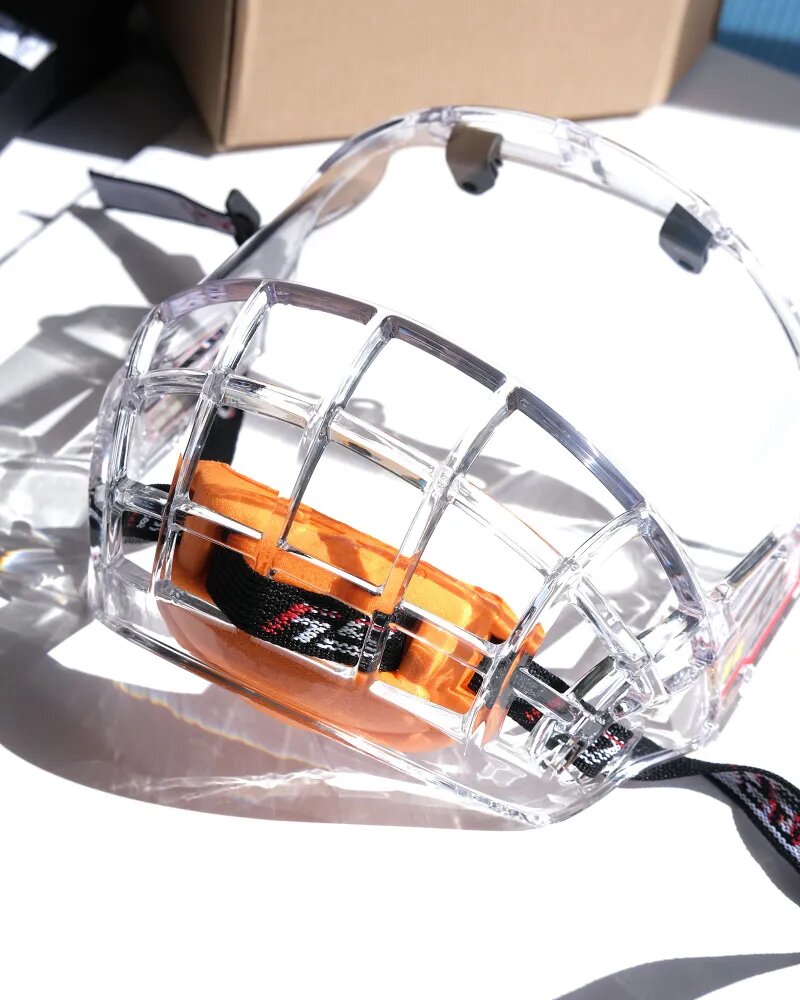 JET PUCK Визор для шлема прозрачный поликарбонат для хоккея, взрослый, Китай, 300 г — фото 1