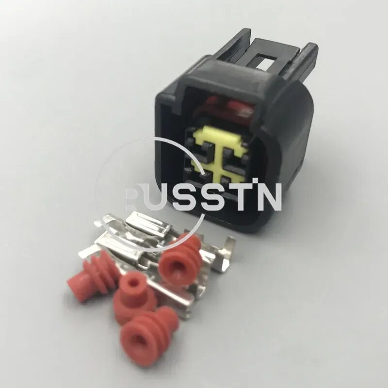 Комплект из 4-контактных водонепроницаемых электрических разъемов FWY-C-4F-B для 1 Set Female