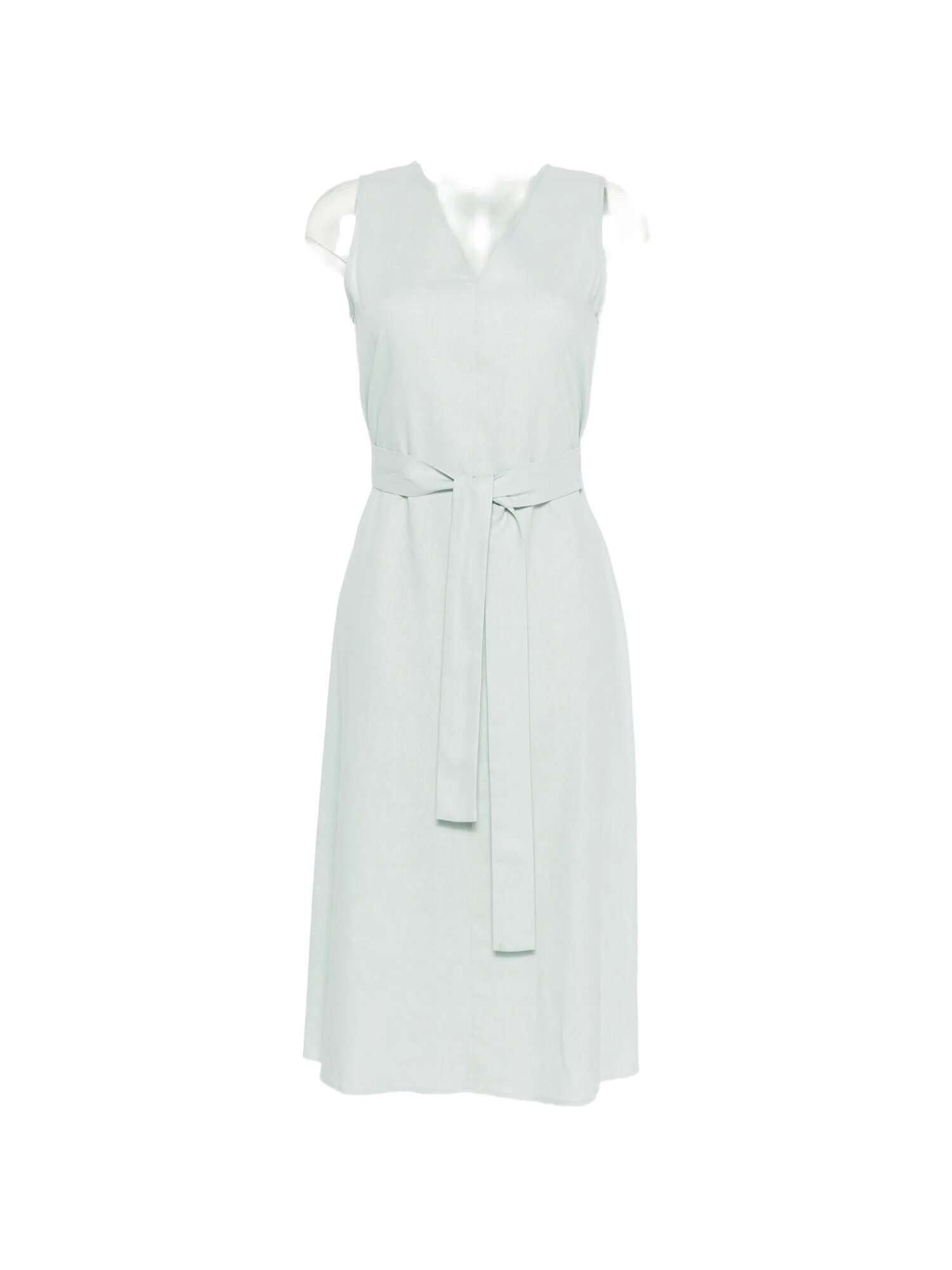 Платье V-neck belted midi dress