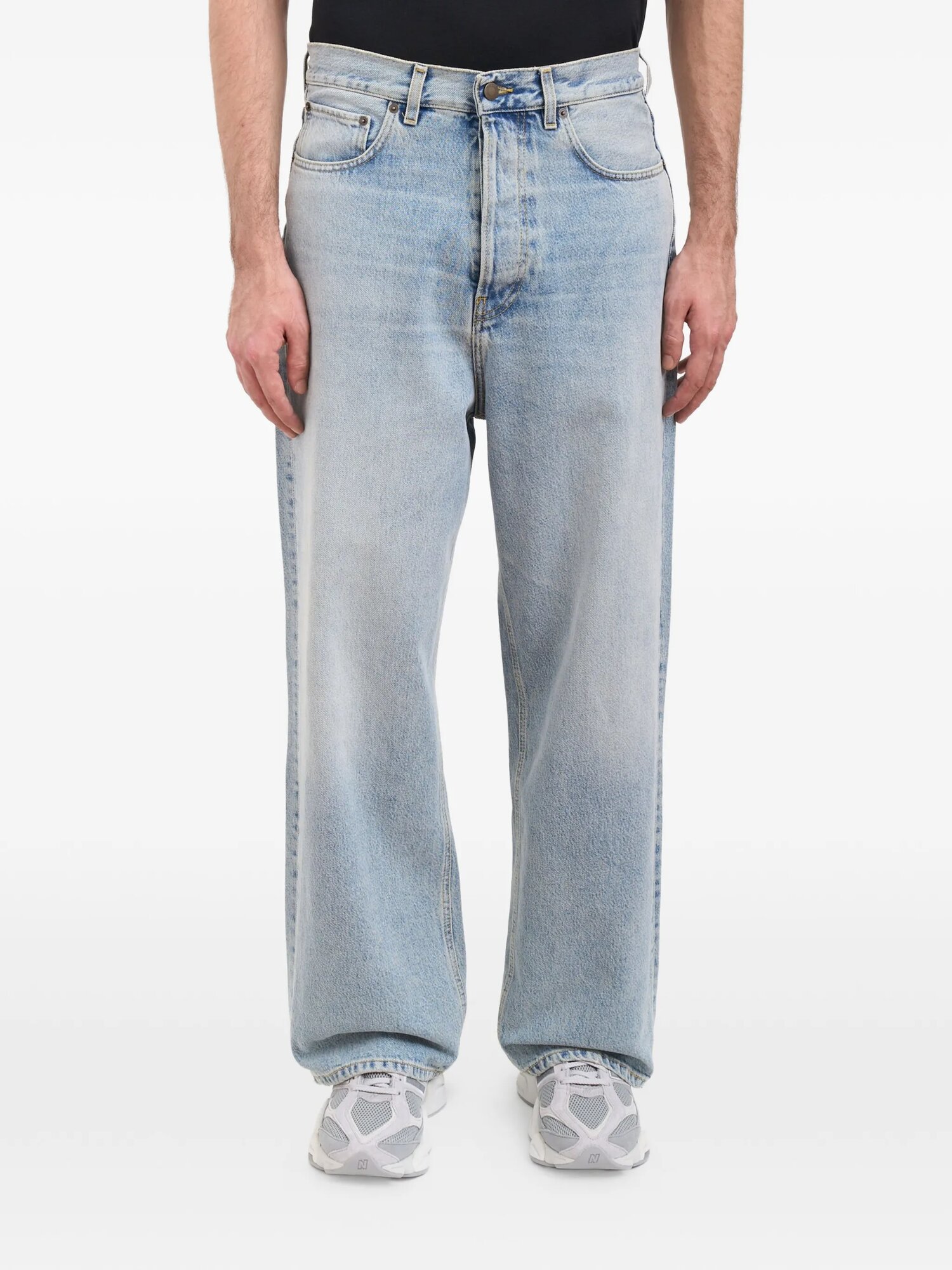 Джинсы Whiskering-effect denim 