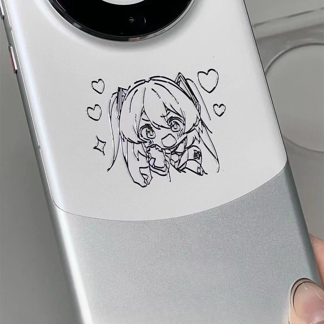 Наклейка на телефон Hatsune Miku Bandai, Cute