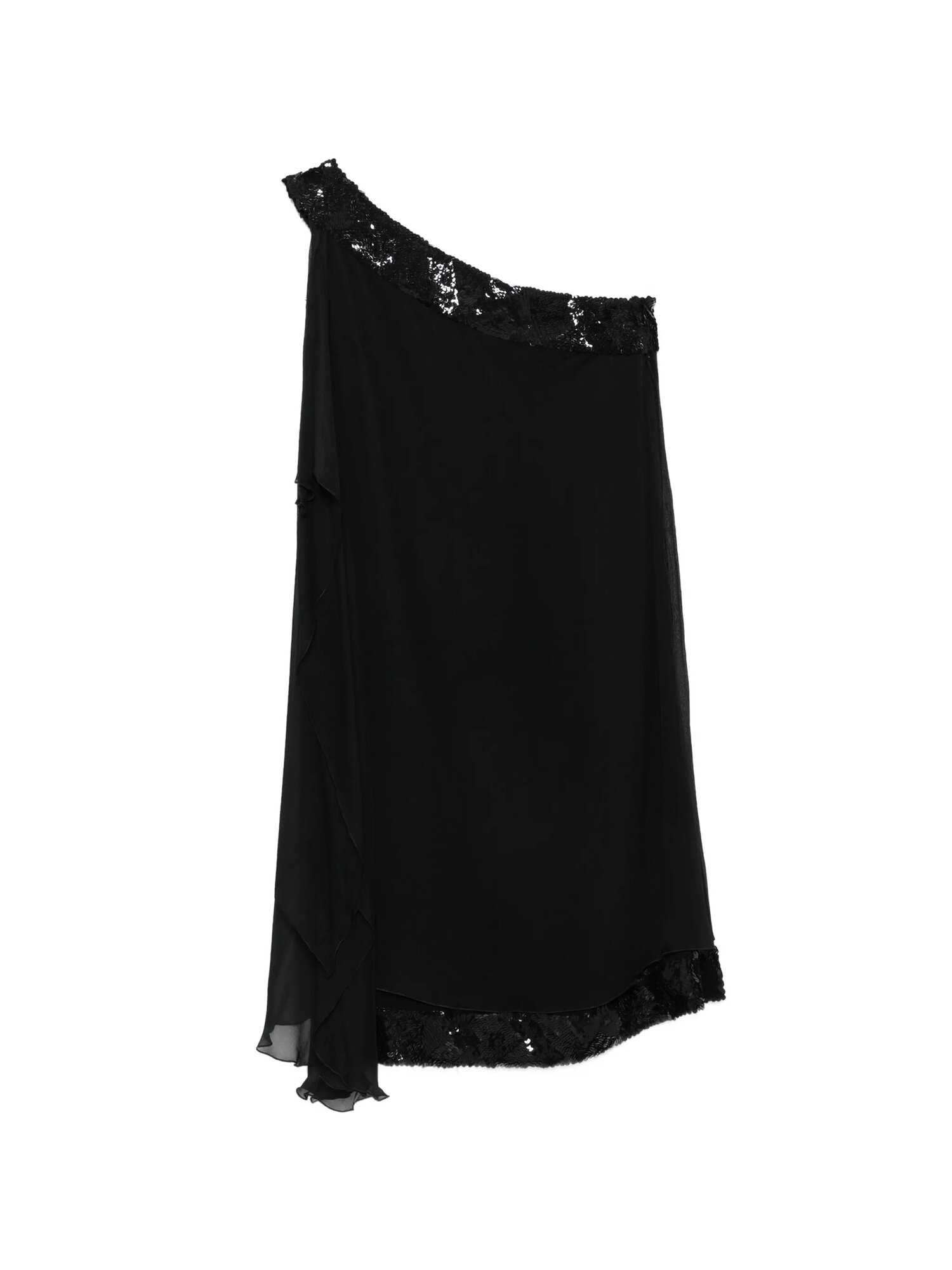 Платье Asymmetric sequin mini dress