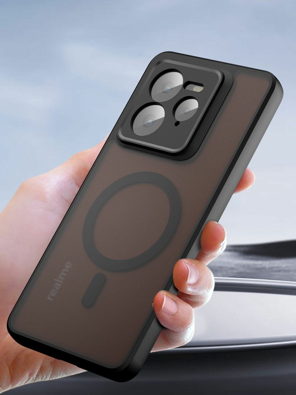 Магнитный чехол для Realme GT 7 Pro/ GT7 Pro/ GT 7Pro, Полупрозрачный Матовый противоударный защитный чехол для Реалми ГТ GT 7 Про полупрозрачный чехол матовый чехол противоударный чехол