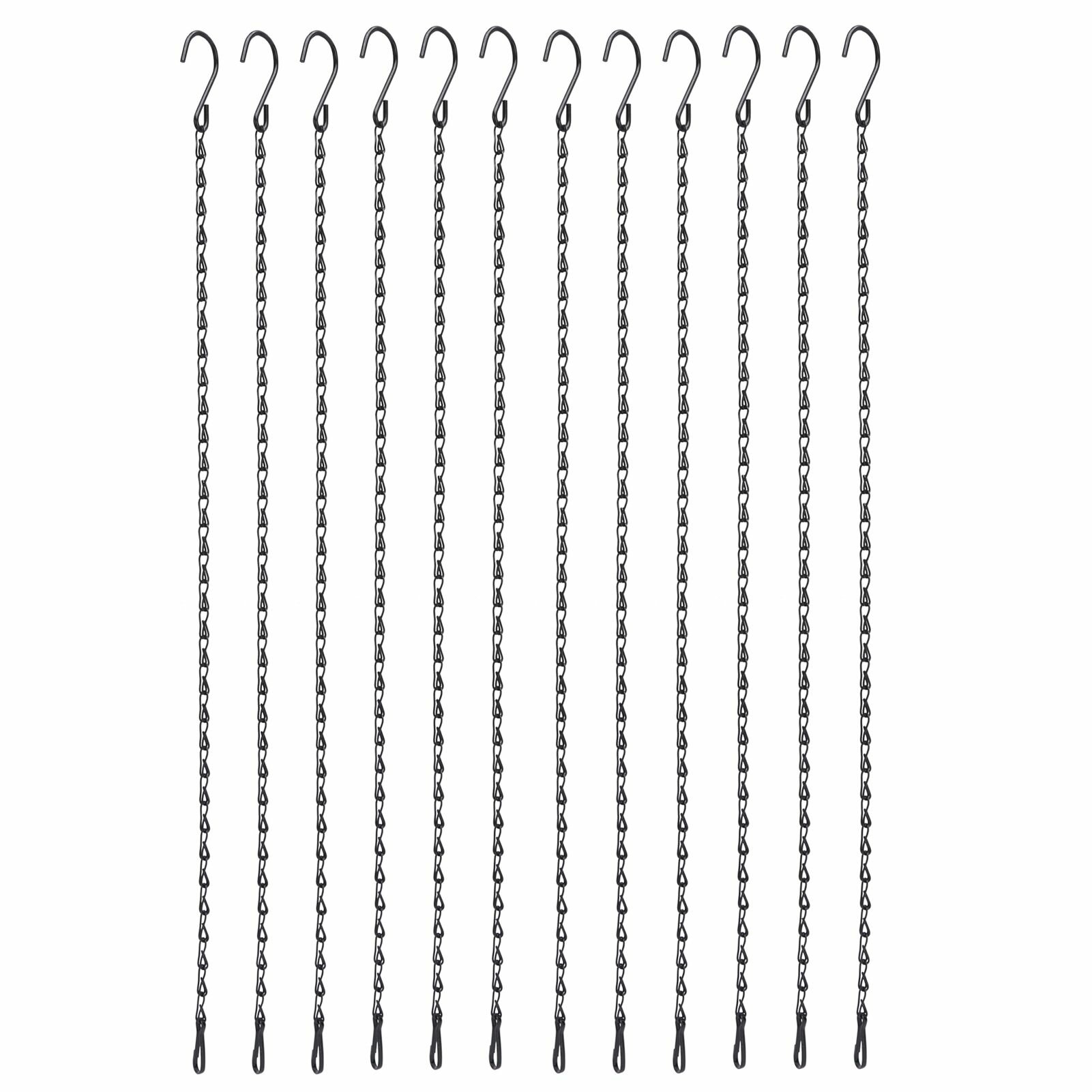 12 шт. подвесные цепи с двойными крюками (58,5 см)