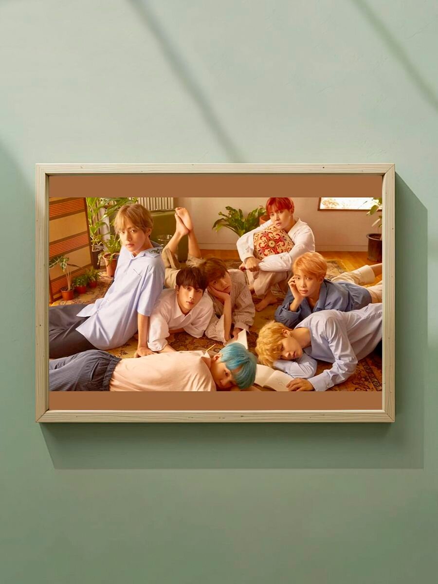 Постер, плакат на стену BTS K-Pop (А3)