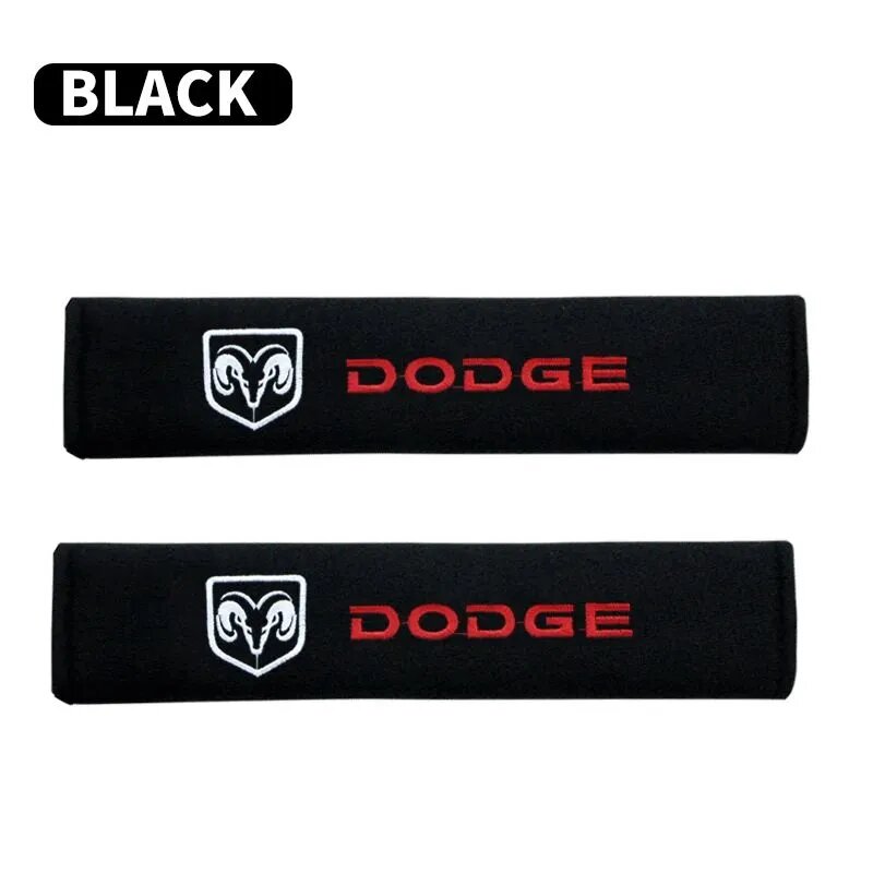 2 шт. накладки на плечевые ремни с логотипом автомобиля для Dodge Badge Ram 1500 Challenger Charger Durango Journey Caliber Nitro автомобильные аксессуары