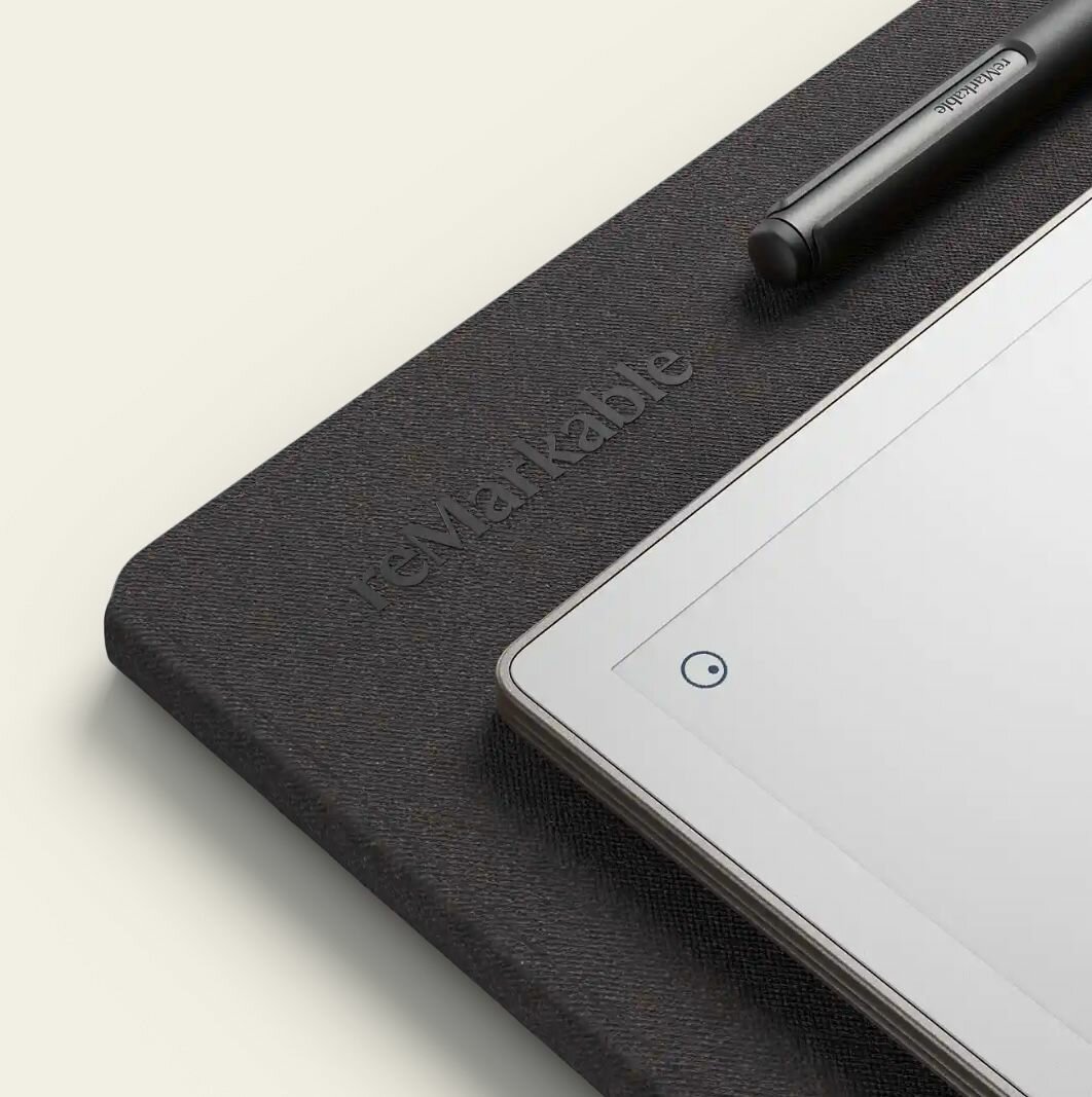 Графический планшет ReMarkable Paper Pro 11.8” + Marker Plus + чехол Book Folio Mosaic weave, Basalt