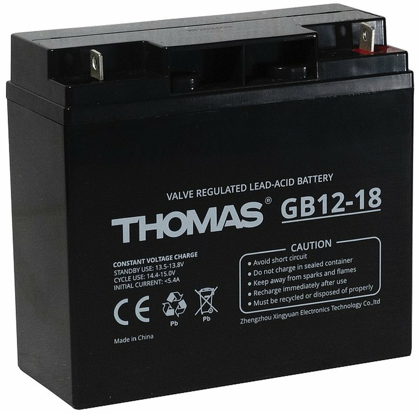 Аккумуляторная батарея Thomas GB12-18 12V18Ah