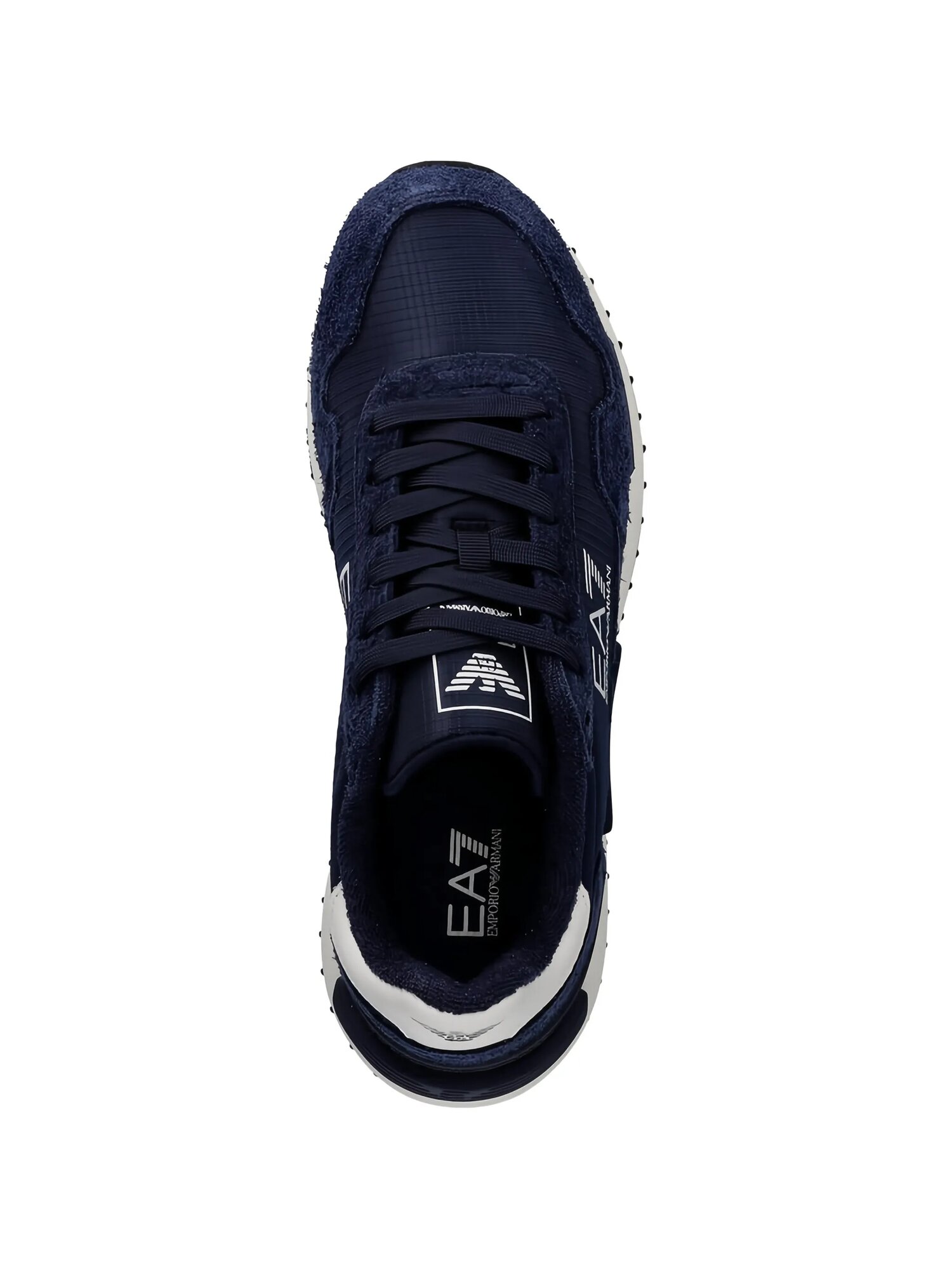 Кроссовки EA7 EMPORIO ARMANI Logo-print sneakers, размер 7, blue — фото 1