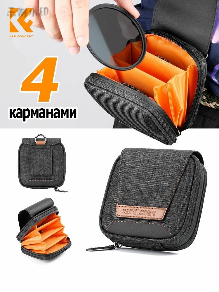Защитный чехол для фильтров / Сумка для хранения светофильтров / K&F Concept Filter Storage Bag