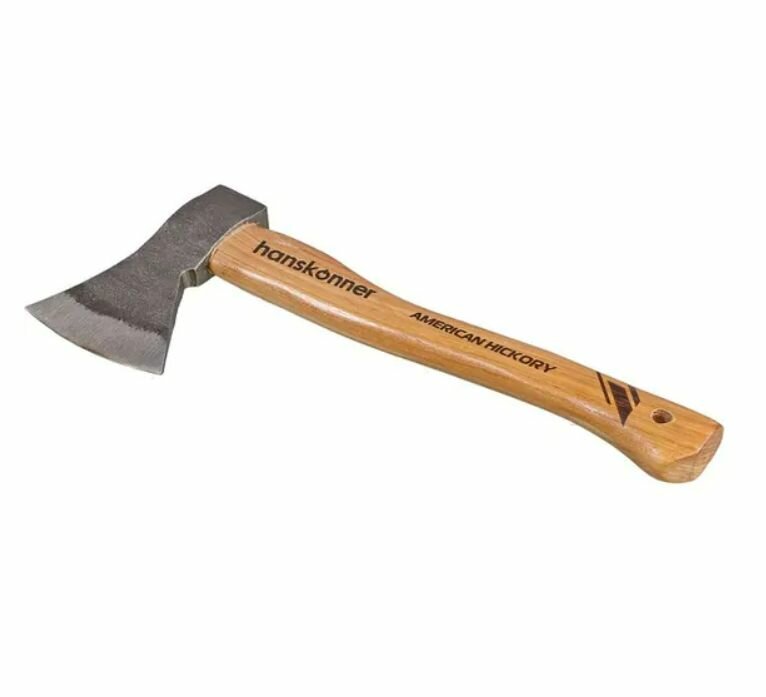 Топор деревянный Hanskonner 600г, длина рукоятки 360мм, рукоятка гикори, HK1015-02-WD0600