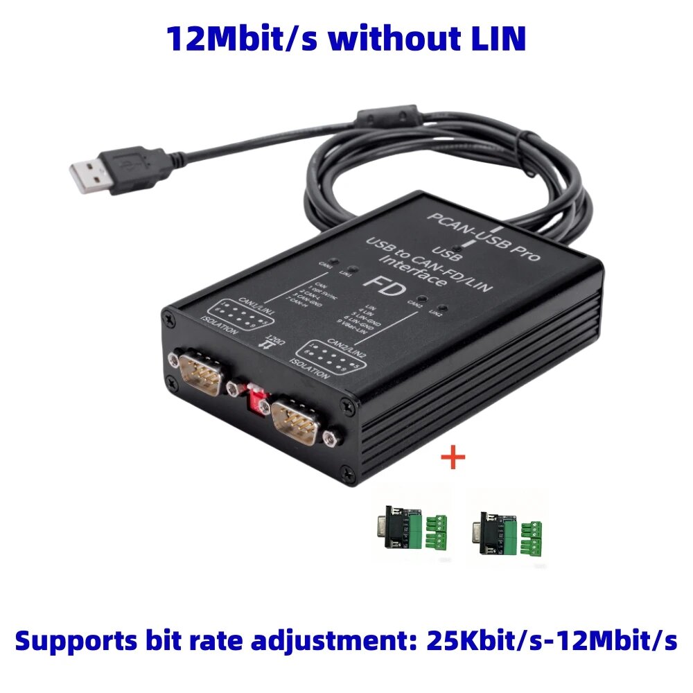 PCAN-USB Pro USB-CAN адаптер 12Mbit without LIN