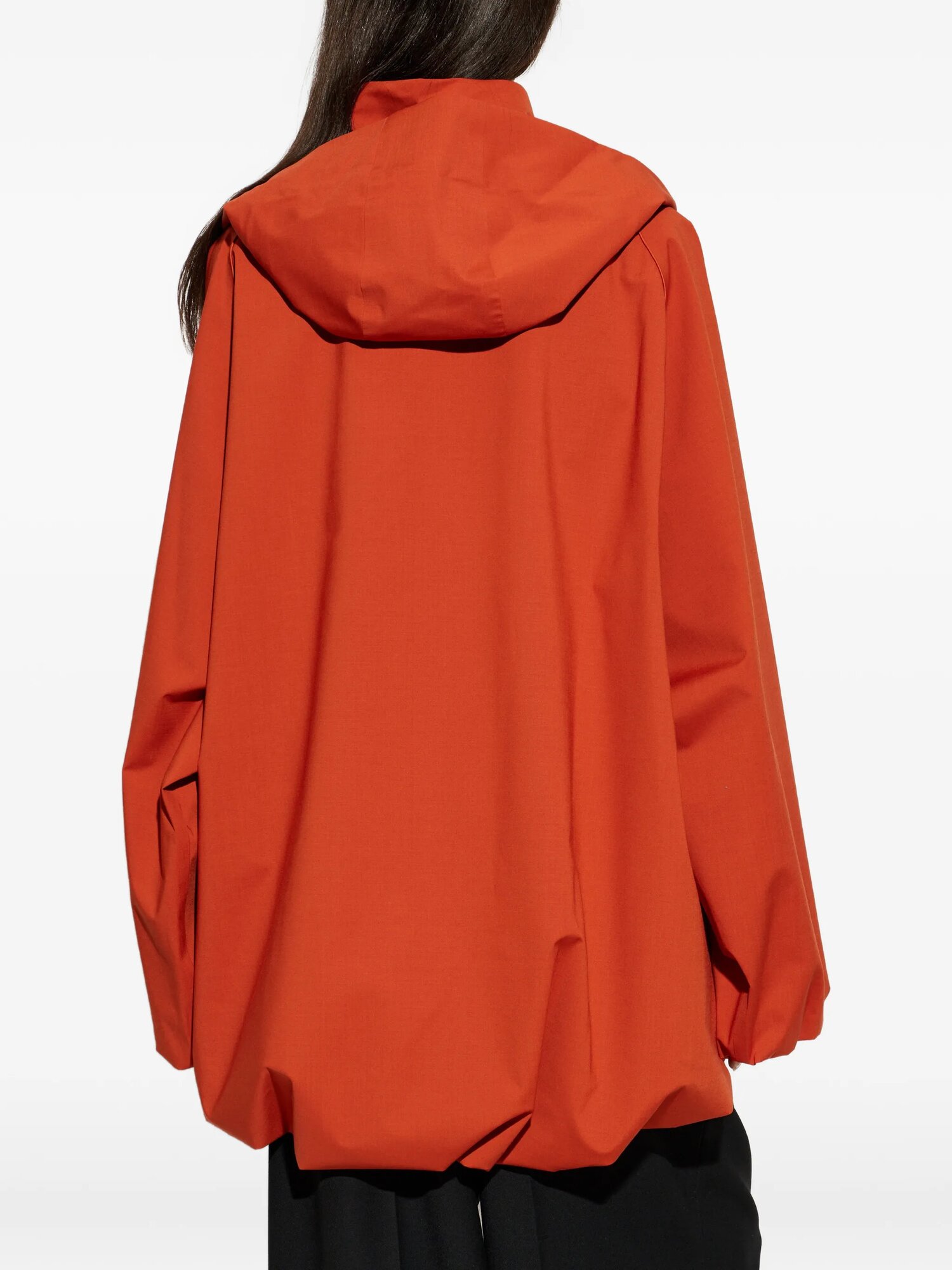 Пальто LACOSTE Hoodie zip coat, размер XS, orange — фото 1