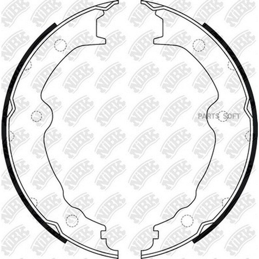 FN0699 NIBK Колодки тормозные стояночные NIBK FN0699 | цена за 1 шт