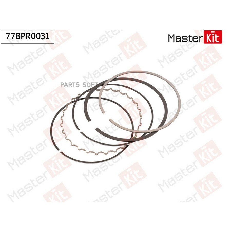 Кольца поршневые (к-т на 1 поршень) (0,5) TOYOTA 1ZZ-FE/3ZZ-FE MASTERKIT 77BPR0031 | цена за 1 шт